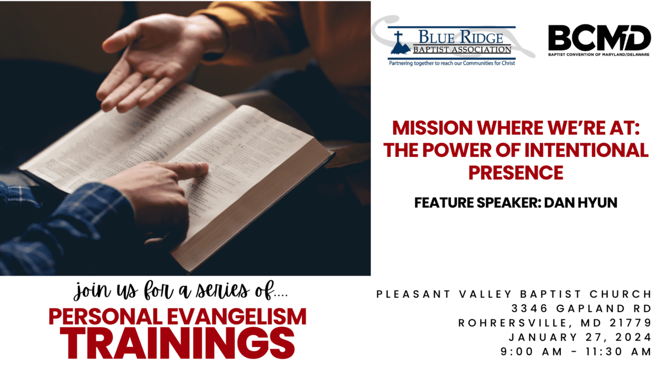 Personal Evangelism Training | Baptist Convention of Maryland & Delaware